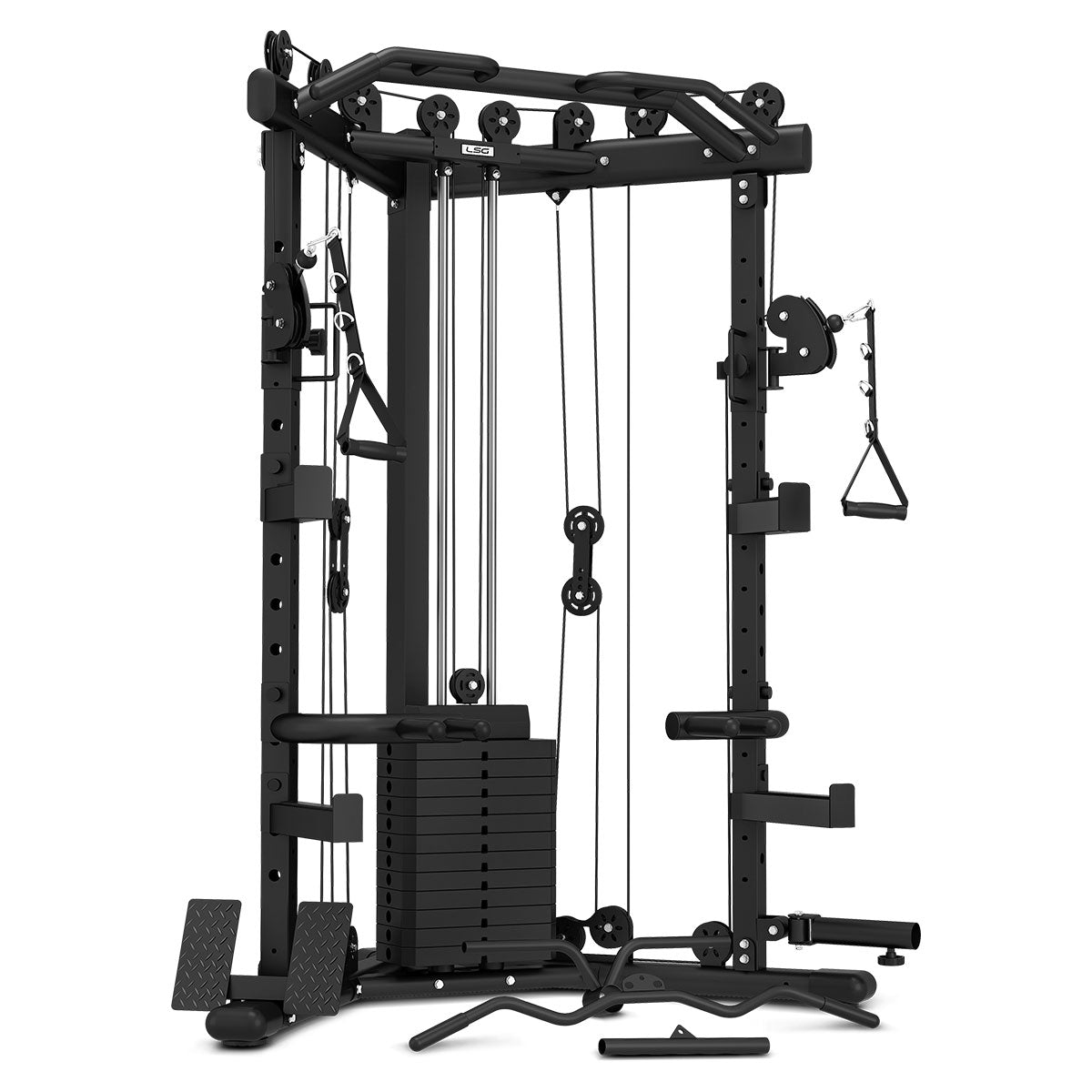 LSG GRK-110 Space Saving Multi Function Rack with 73kg Cable Crossover ...