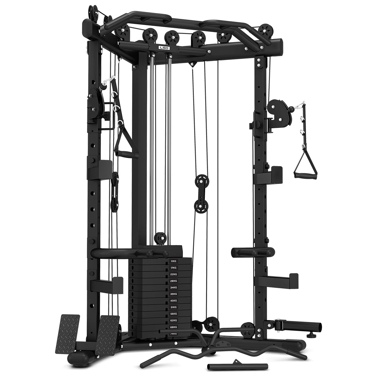 LSG GRK-110 Space Saving Multi Function Rack with 73kg Cable Crossover ...
