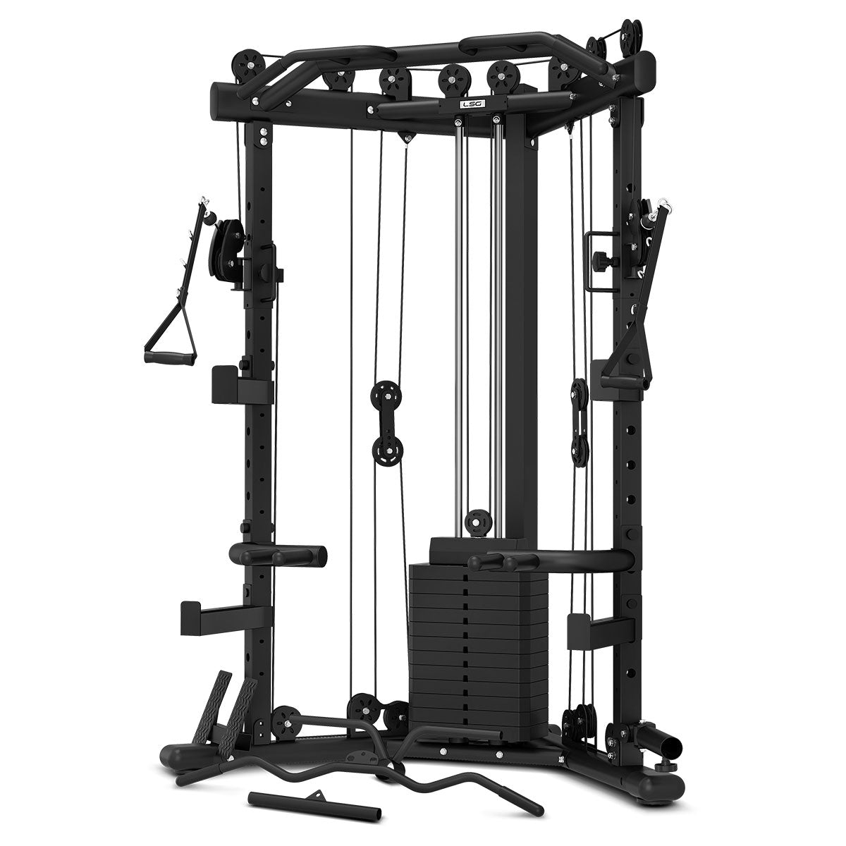 LSG GRK-110 Space Saving Multi Function Rack with 73kg Cable Crossover ...
